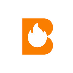 B Fire Flame Letter Lettering Logo Vector Images (over 210)
