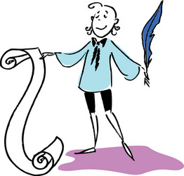 Poet Cartoon Vector Images (over 410)