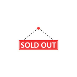 Colorful sold out comic concept Royalty Free Vector Image