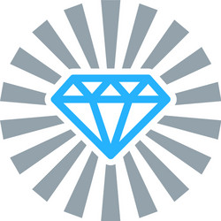 Beauty diamond logo icon design Royalty Free Vector Image