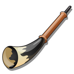 Ice flute isolated on white background Royalty Free Vector