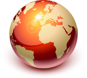 Red earth Royalty Free Vector Image - VectorStock