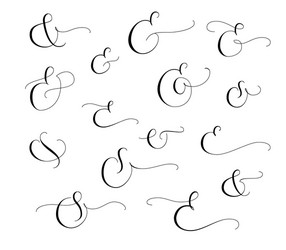 Ampersands Ampersand Script Vector Images (over 850)
