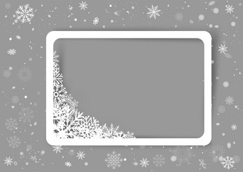 Snow corner background transparent Royalty Free Vector Image