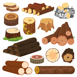 Log theme collection 1 Royalty Free Vector Image