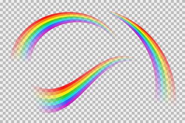 Blurred rainbow with transparent effect Royalty Free Vector