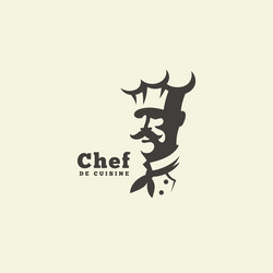Baker chef logo Royalty Free Vector Image - VectorStock
