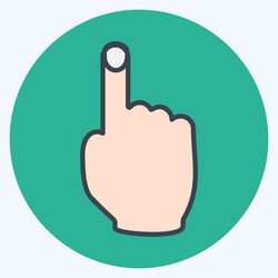 Icon hand cursor suitable for hand actions symbol Vector Image