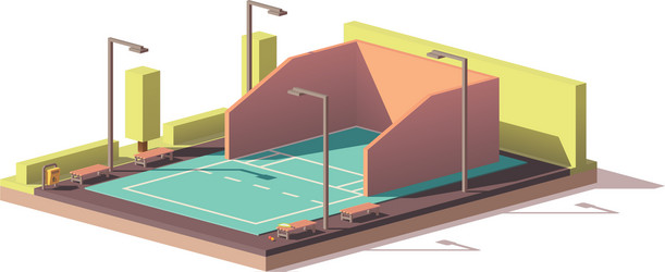 Squash court Royalty Free Vector Image - VectorStock