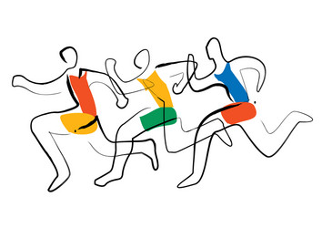 Runner Line Art Vector Images (over 1,300)