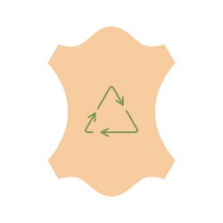 Sustainable eco vegan leather symbols set Vector Image