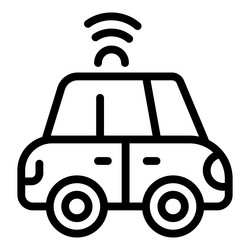 Rc car icon outline toy control Royalty Free Vector Image