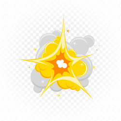 Animation explosion Royalty Free Vector Image - VectorStock