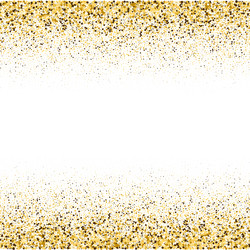 Sparkling glitter border frame gold Royalty Free Vector