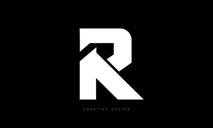 Letter branding concept r creative logo Royalty Free Vector