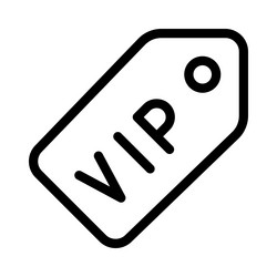Extra savings are available with vip tag Vector Image