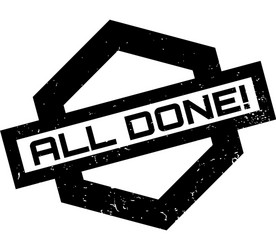 All done sticker Royalty Free Vector Image - VectorStock