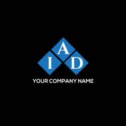 Iad letter logo design on white background Vector Image