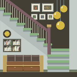 Hallway decoration Royalty Free Vector Image - VectorStock