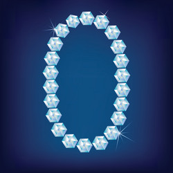 Diamond alphabet letter l Royalty Free Vector Image