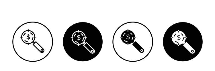 Opportunity detection icon Royalty Free Vector Image