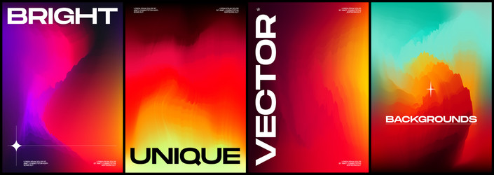 Bright posters and social media design templates Vector Image