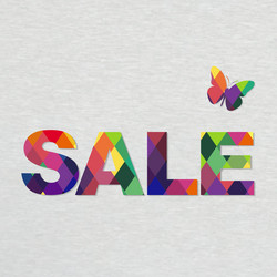 Color sale text Royalty Free Vector Image - VectorStock