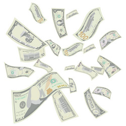 Dollar Bills Falling Vector Images (over 2,200)