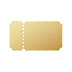 Gold coupon with barcode price sticker voucher Vector Image