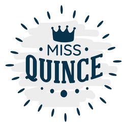 My quinceanera royal lettering Royalty Free Vector Image