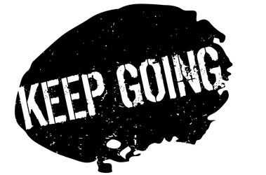 Keep going rubber stamp Royalty Free Vector Image