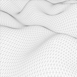 Abstract wire-frame grid Royalty Free Vector Image