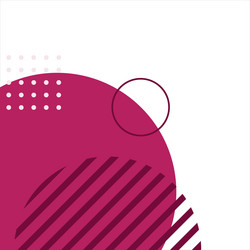 Memphis bubble corner border Royalty Free Vector Image