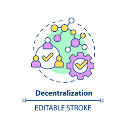 Blockchain code icon flat Royalty Free Vector Image