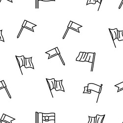 Straight and curved lines from start map pins Vector Image
