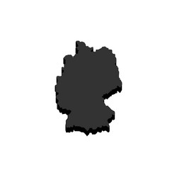 German map logo design Royalty Free Vector Image