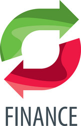 Trinity logo design element color triangular Vector Image