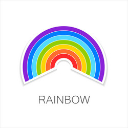 Rainbow badge Royalty Free Vector Image - VectorStock
