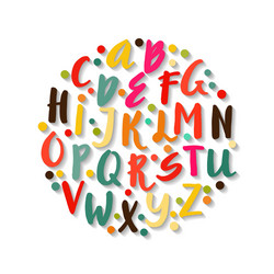 Unique alphabet Royalty Free Vector Image - VectorStock