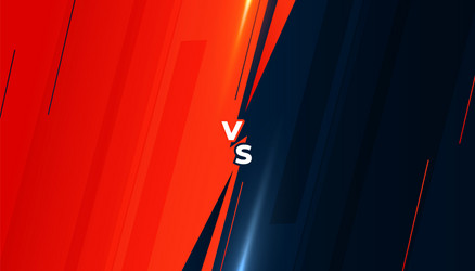 Versus vs competition battle background template Vector Image