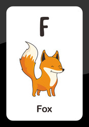 Animal alphabet flashcard - i for impala Vector Image