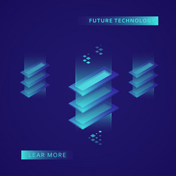 Data transmission technology Royalty Free Vector Image