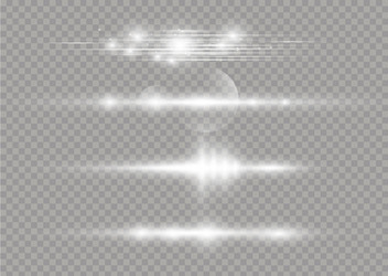 Horizontal light rays Royalty Free Vector Image