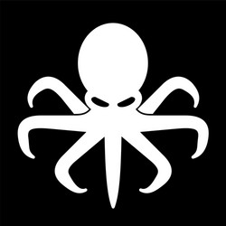 Evil octopus Royalty Free Vector Image - VectorStock