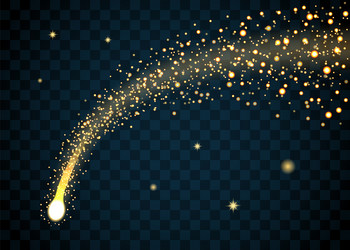 Transparent Gold Shooting Star Vector Images (over 260)
