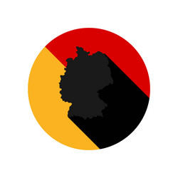 German map logo design Royalty Free Vector Image