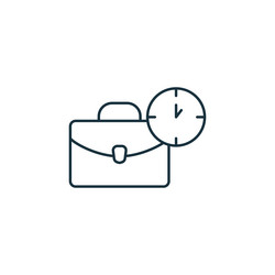 Routine icon monochrome simple human productivity Vector Image