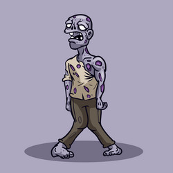 Fat zombie Royalty Free Vector Image - VectorStock