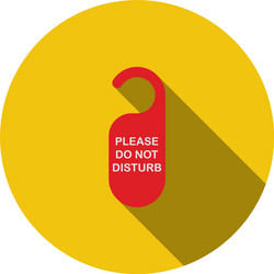 Please do not disturb neon sign Royalty Free Vector Image