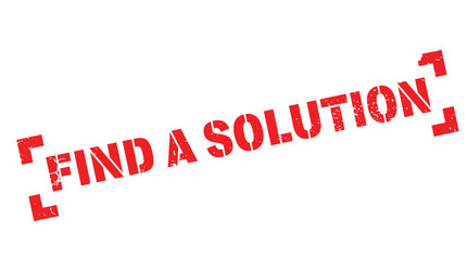 Find a solution rubber stamp Royalty Free Vector Image